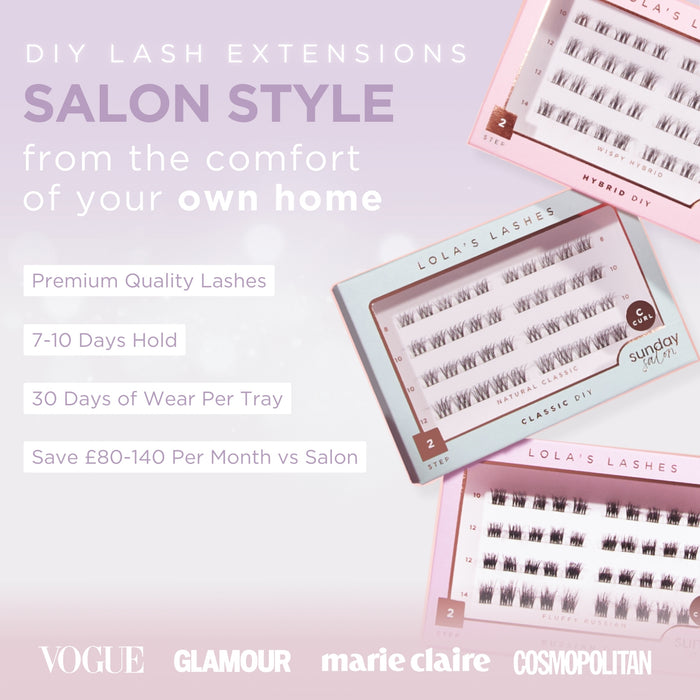 Russian Cluster Lashes | Lash Extensions From Home