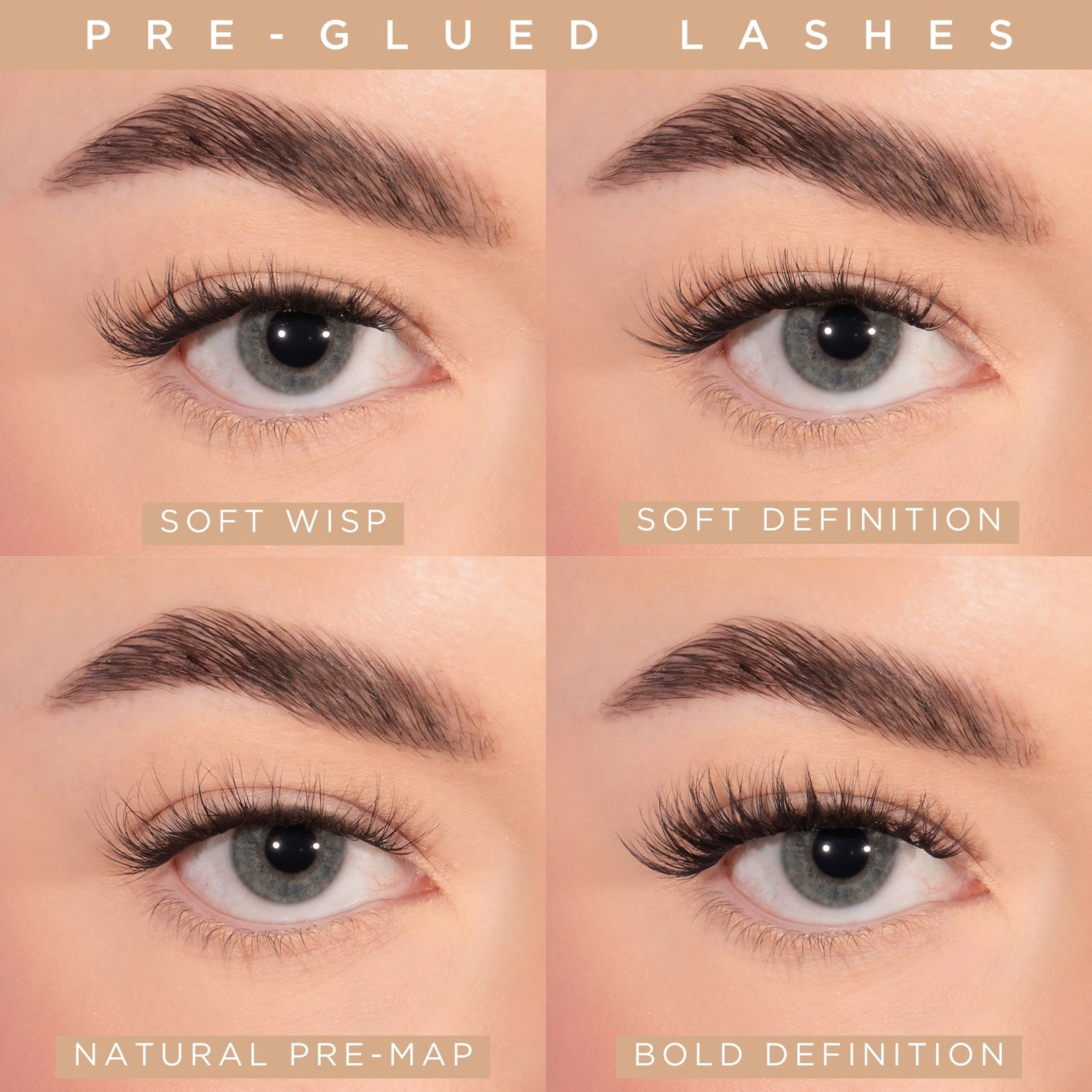 Soft Definition Press-On Lashes Starter Kit | Pre-Glued Cluster Lashes