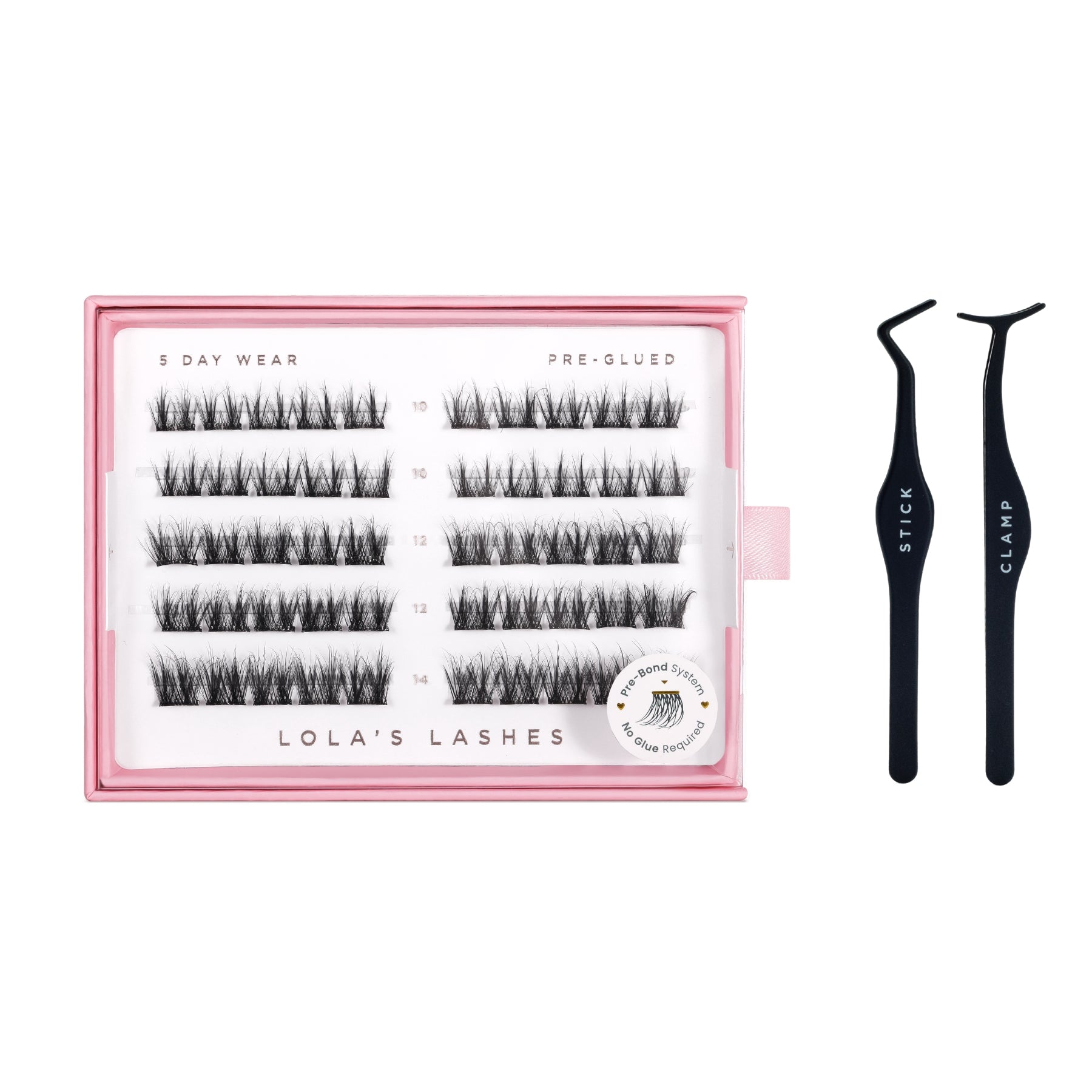 Soft Definition Press-On Lashes Starter Kit | Pre-Glued Cluster Lashes