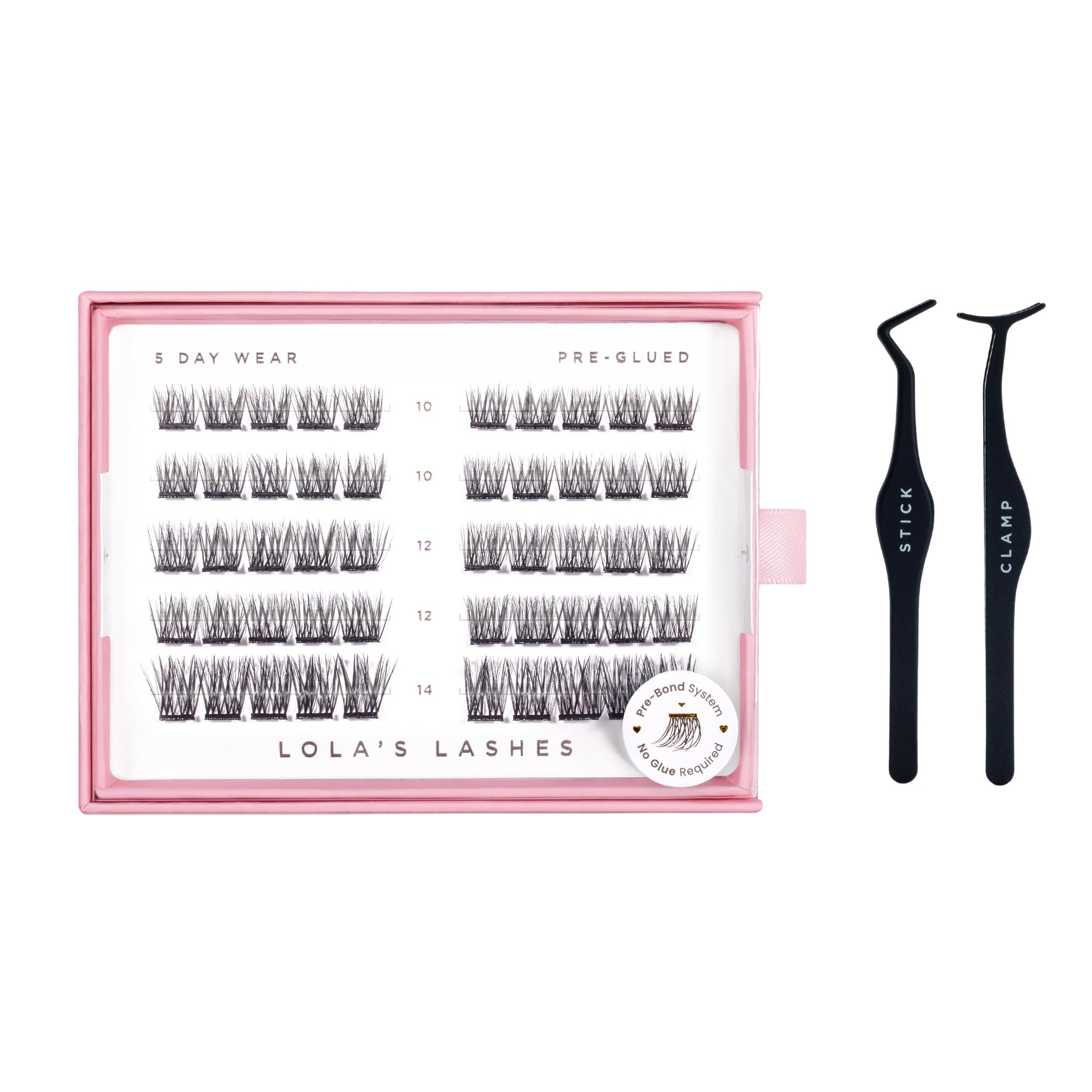 Subtle Density Press-On Lashes Starter Kit | Pre-Glued Cluster Lashes