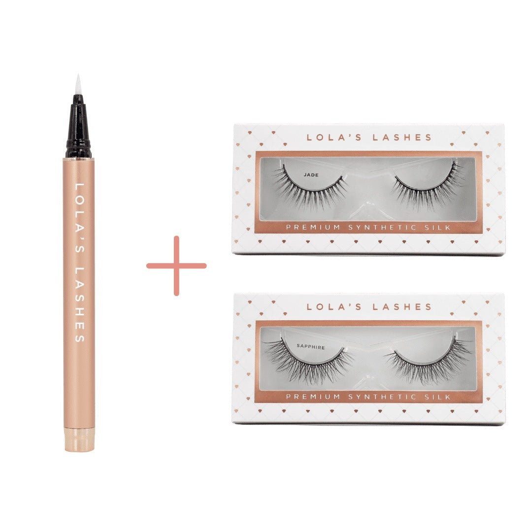 Lola's Lashes | Natural Touch Flick & Stick Lash Kit | False Lashes